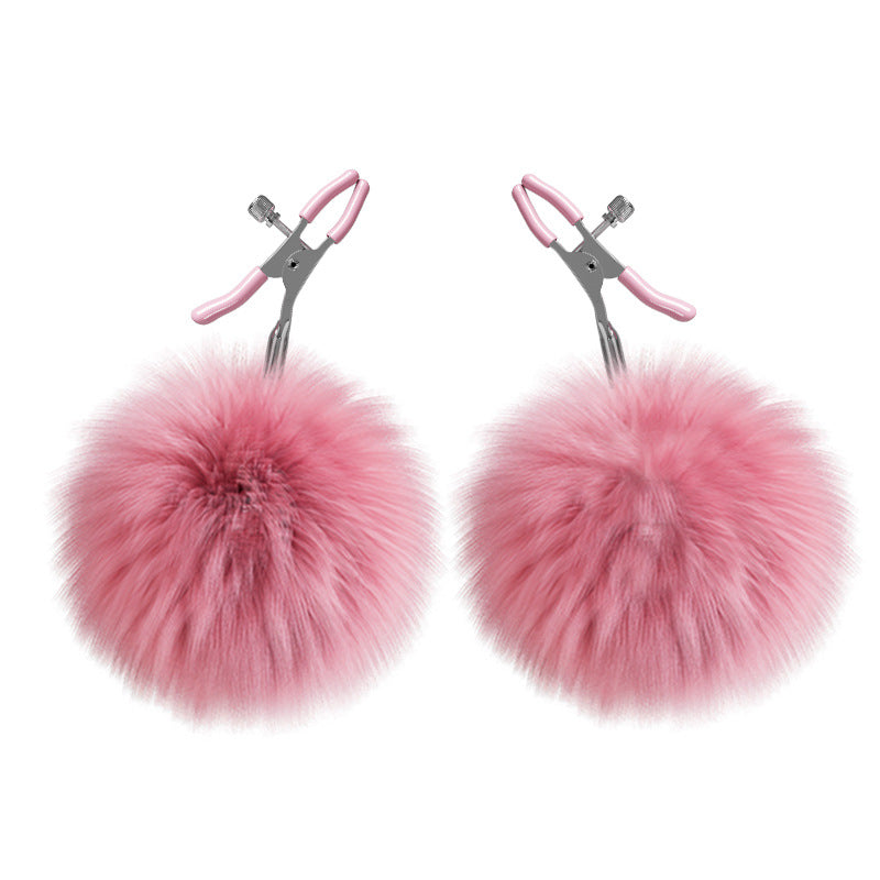 Pink Plush Nipple Clamp SM Sex Toys – dildosstore